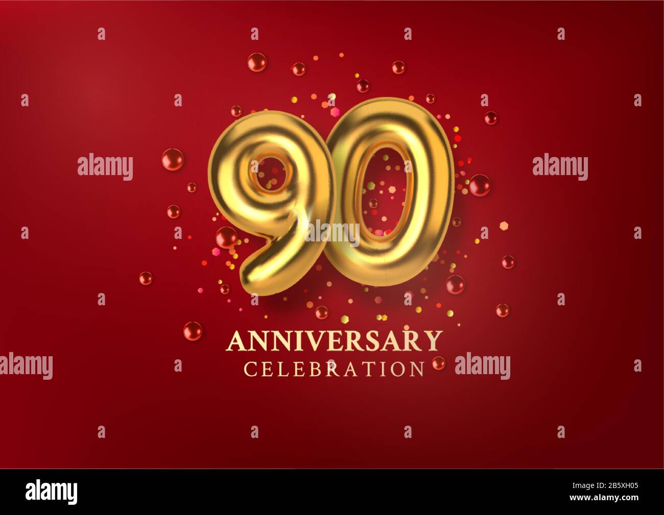 90th birthday balloon hi-res stock photography and images - Alamy