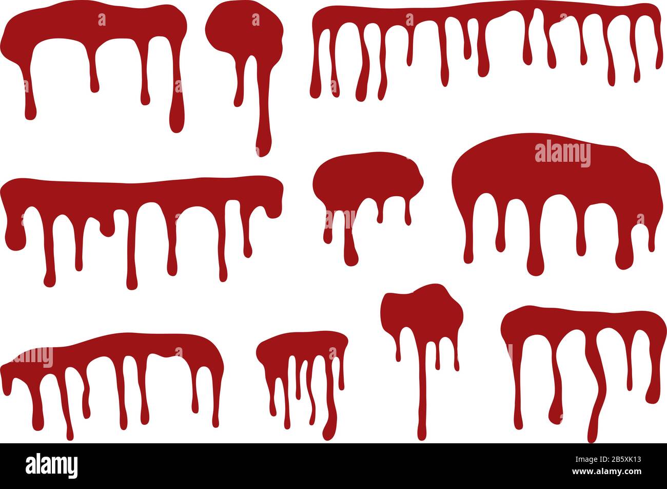 Set of blood drops Stock Vector Image & Art - Alamy