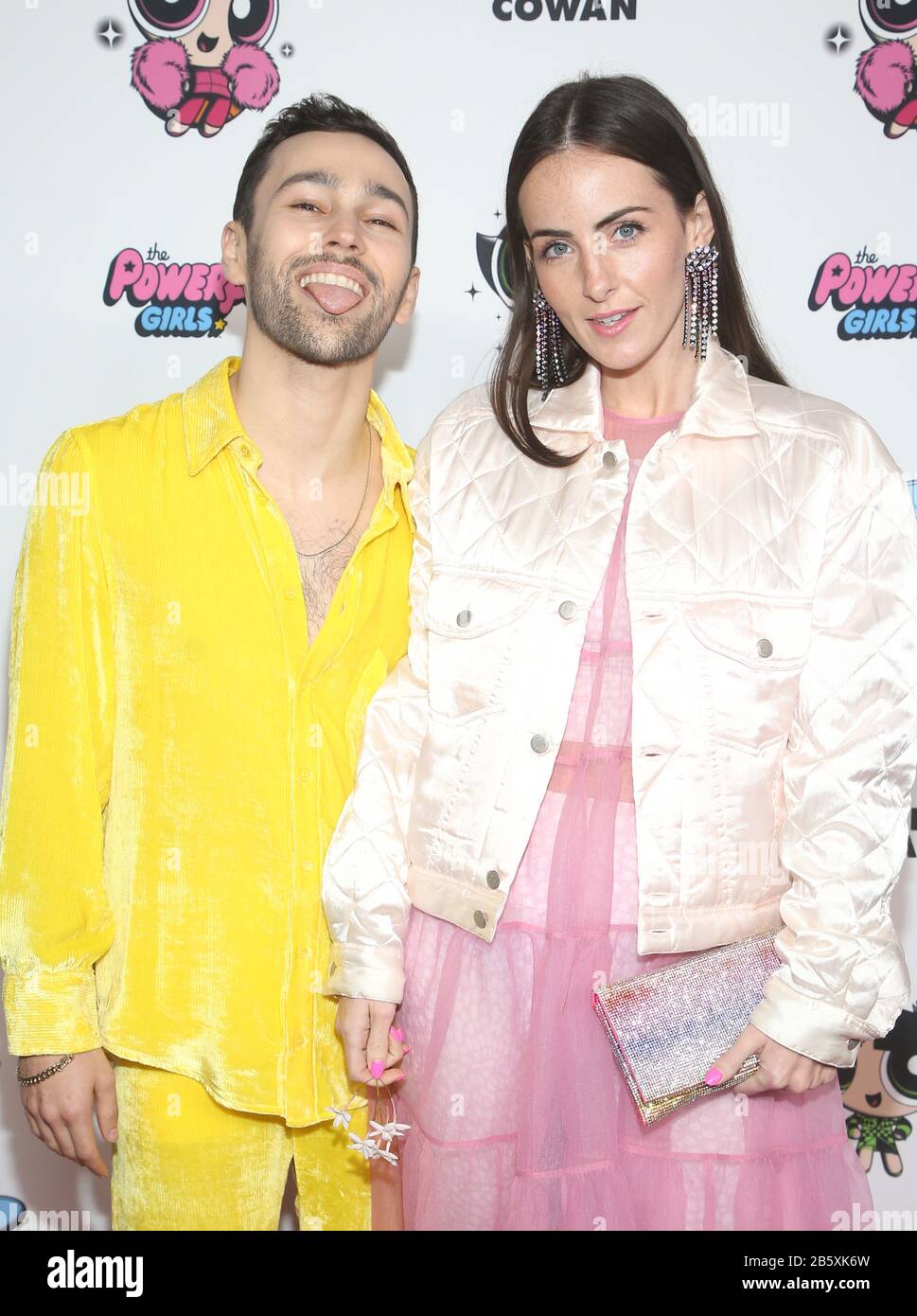 Los Angeles, Ca. 8th Mar, 2020. Max Schneider, Emily Cannon, at 2020 ...