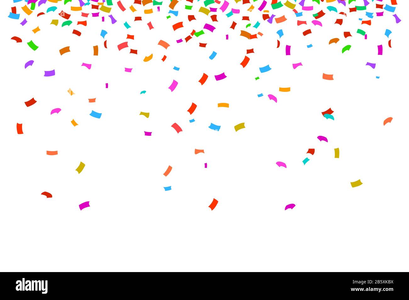 Colorful bright confetti isolated on white background Stock Vector ...
