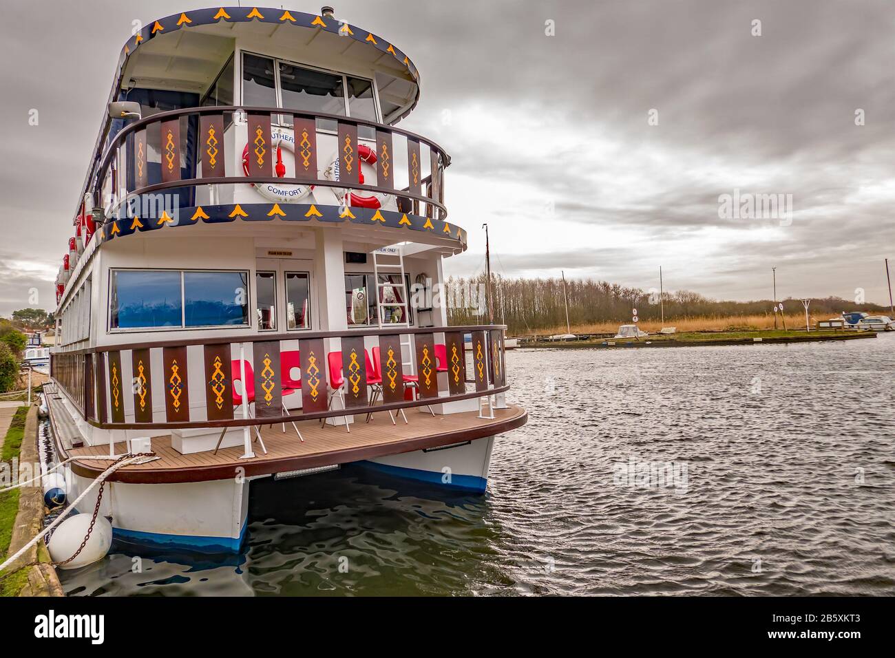 13 Horning, Norfolk, UK – March 07 2020. The rear view of the Southern ...