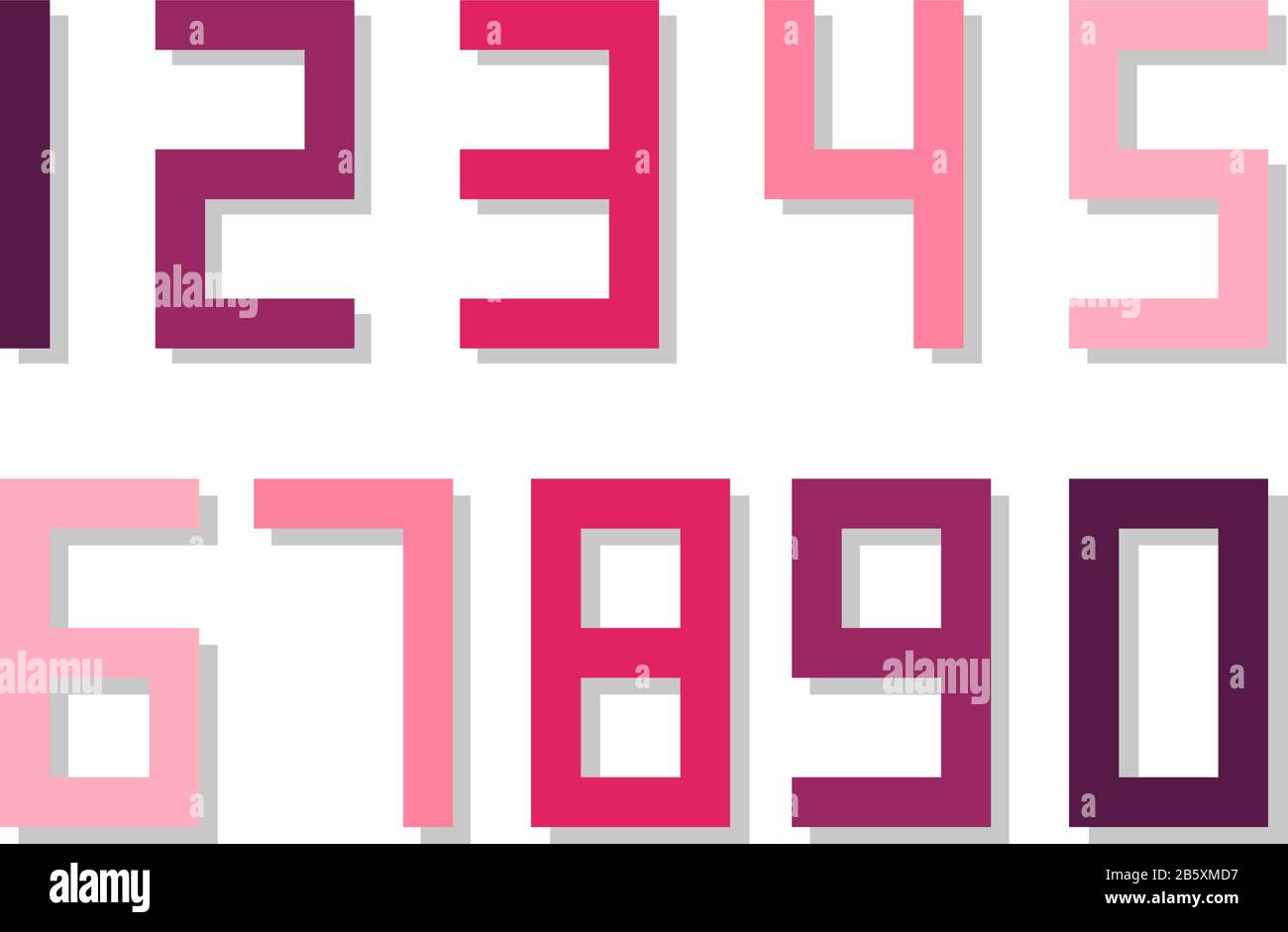 Set of Numbers colorful Stock Vector Image & Art - Alamy