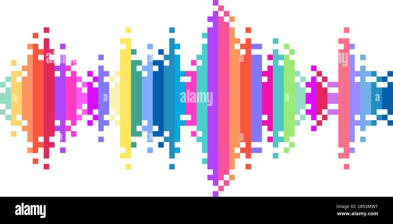 Colorful sound wave vector background Stock Vector Image & Art - Alamy