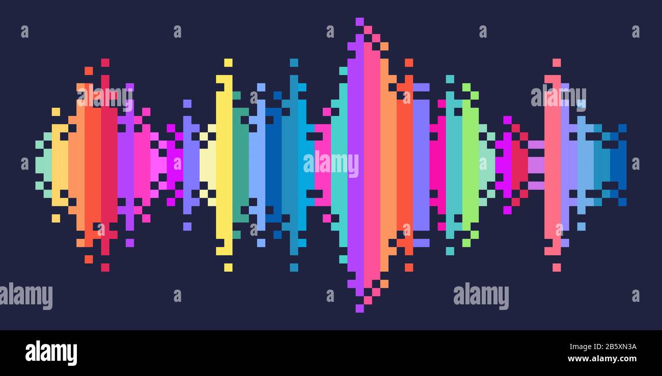 Colorful sound wave vector background Stock Vector Image & Art - Alamy