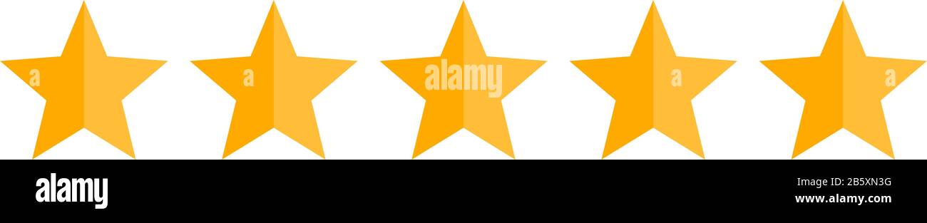 Five stars rating vector icon Stock Vector Image & Art - Alamy