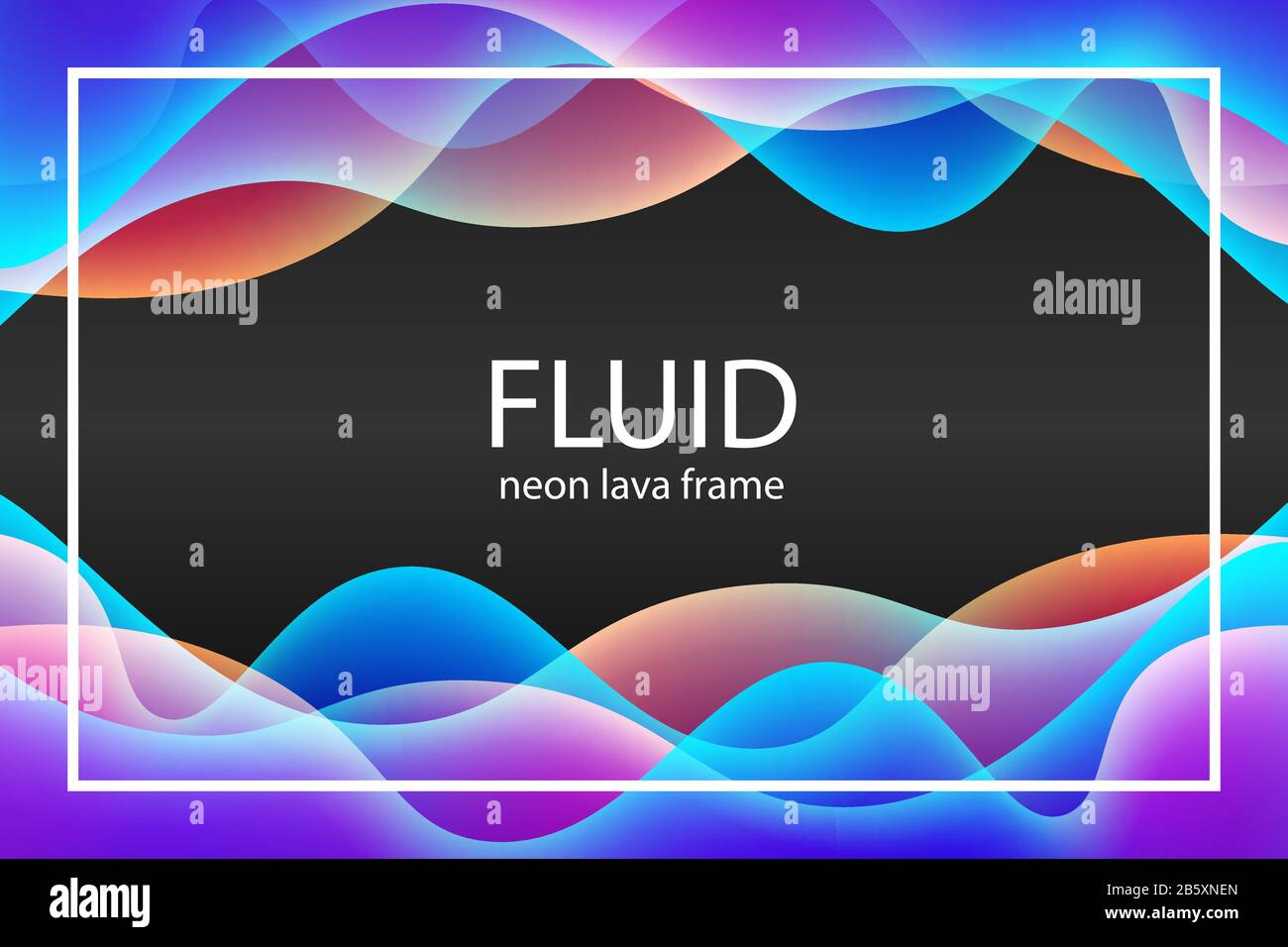 Liquid color gratient splash cover background. Neon lava fluid paint ...