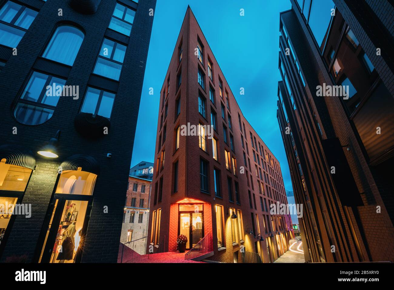 Tallinn, Estonia. View Of Historical Rotermann City In Evening ...