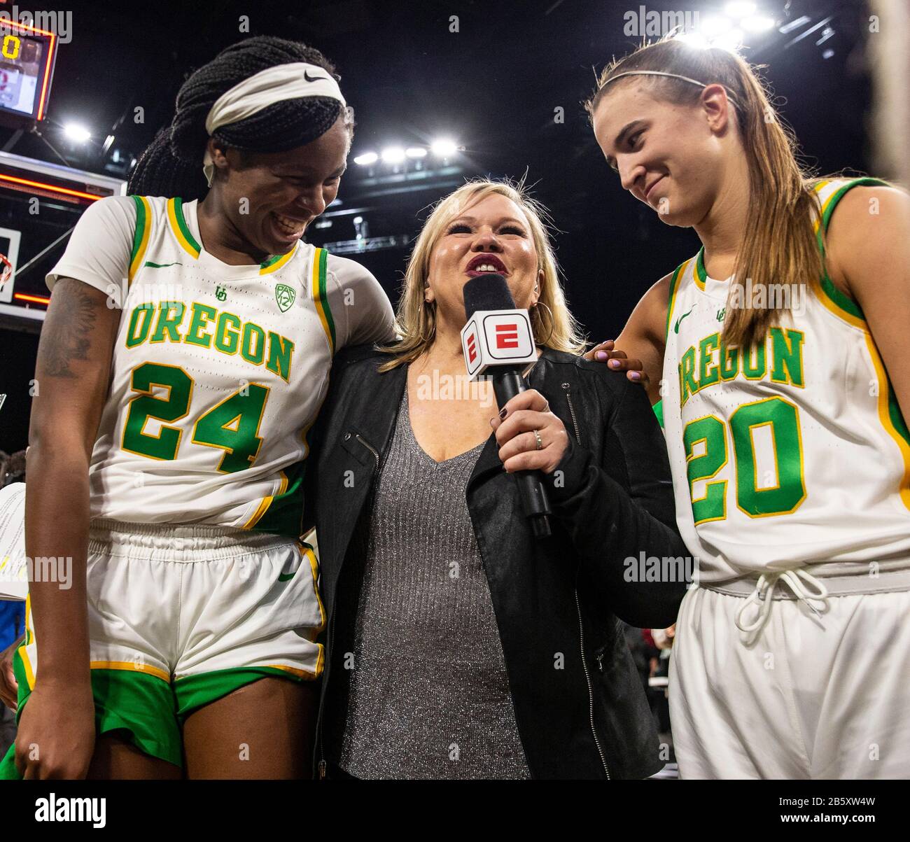 Mar 08 2020 Las Vegas, NV, U.S.A. Oregon Ducks forward Ruthy Hebard (24 ...