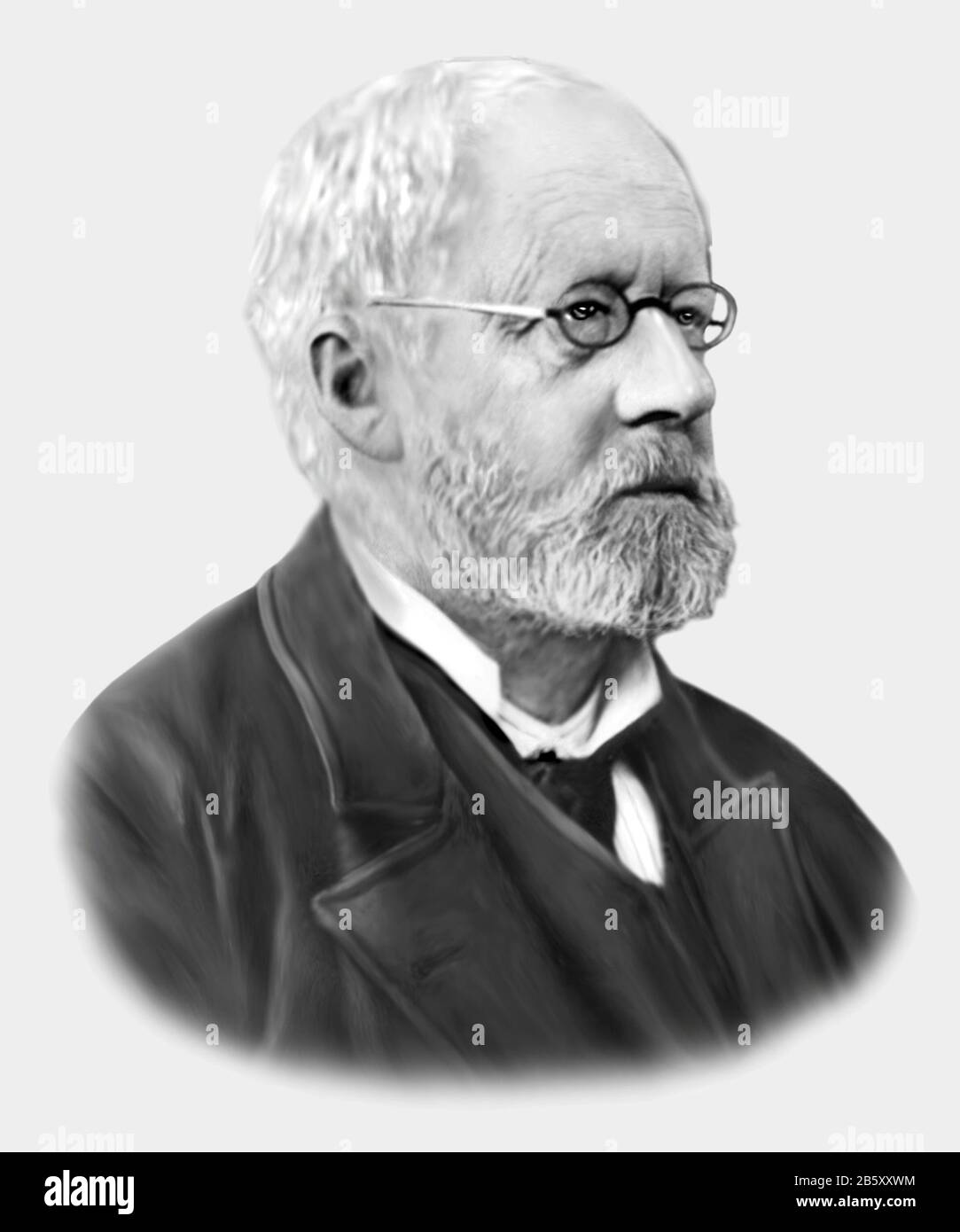 Theodor Albrecht Edwin Klebs 1834-1913 German Swiss Pathologist Stock ...