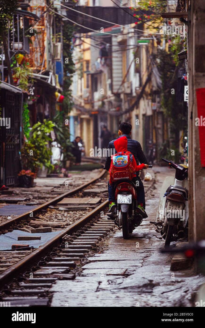 Train Street, Hanoi, Vietnam Stock Photo - Alamy