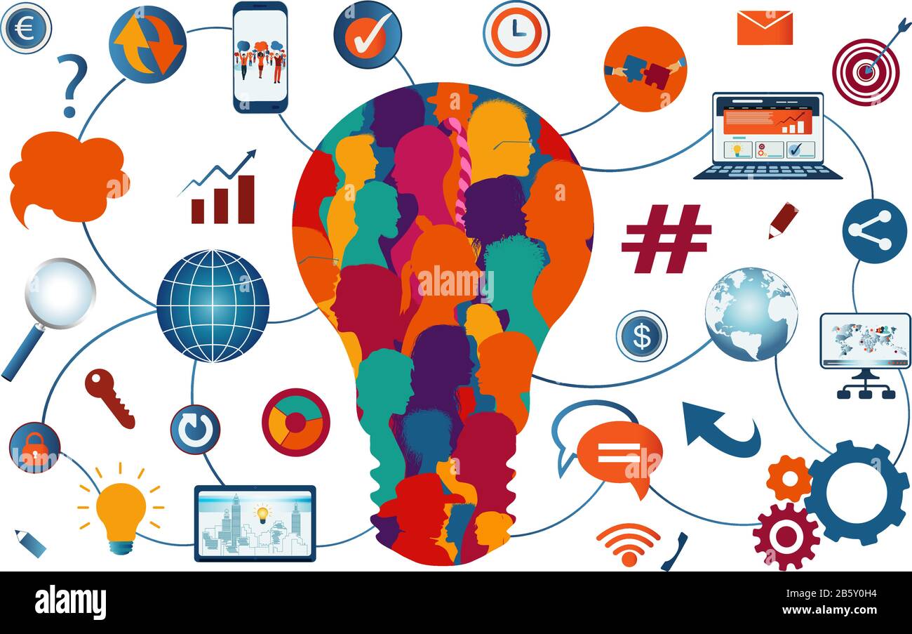 Sharing ideas and technology for the future. Connection and exchange of ...