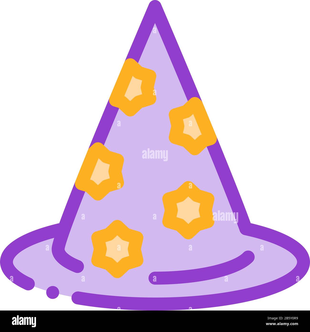 Magician Hat Icon Vector Outline Illustration Stock Vector Image & Art ...