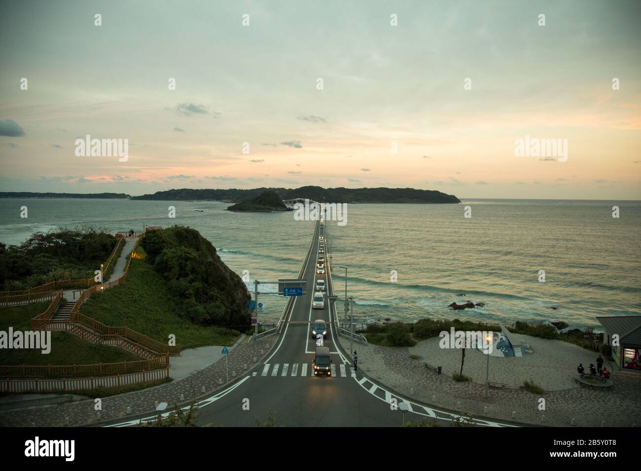 Famous Tsunoshima Bridge in Yamaguchi Prefecture, Japan Stock Photo - Alamy