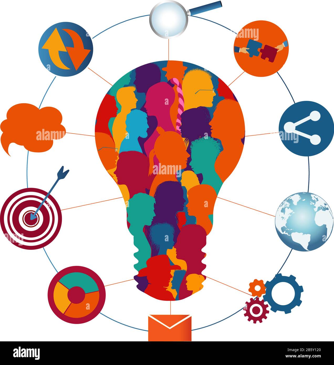 Connection people Stock Vector Images - Alamy