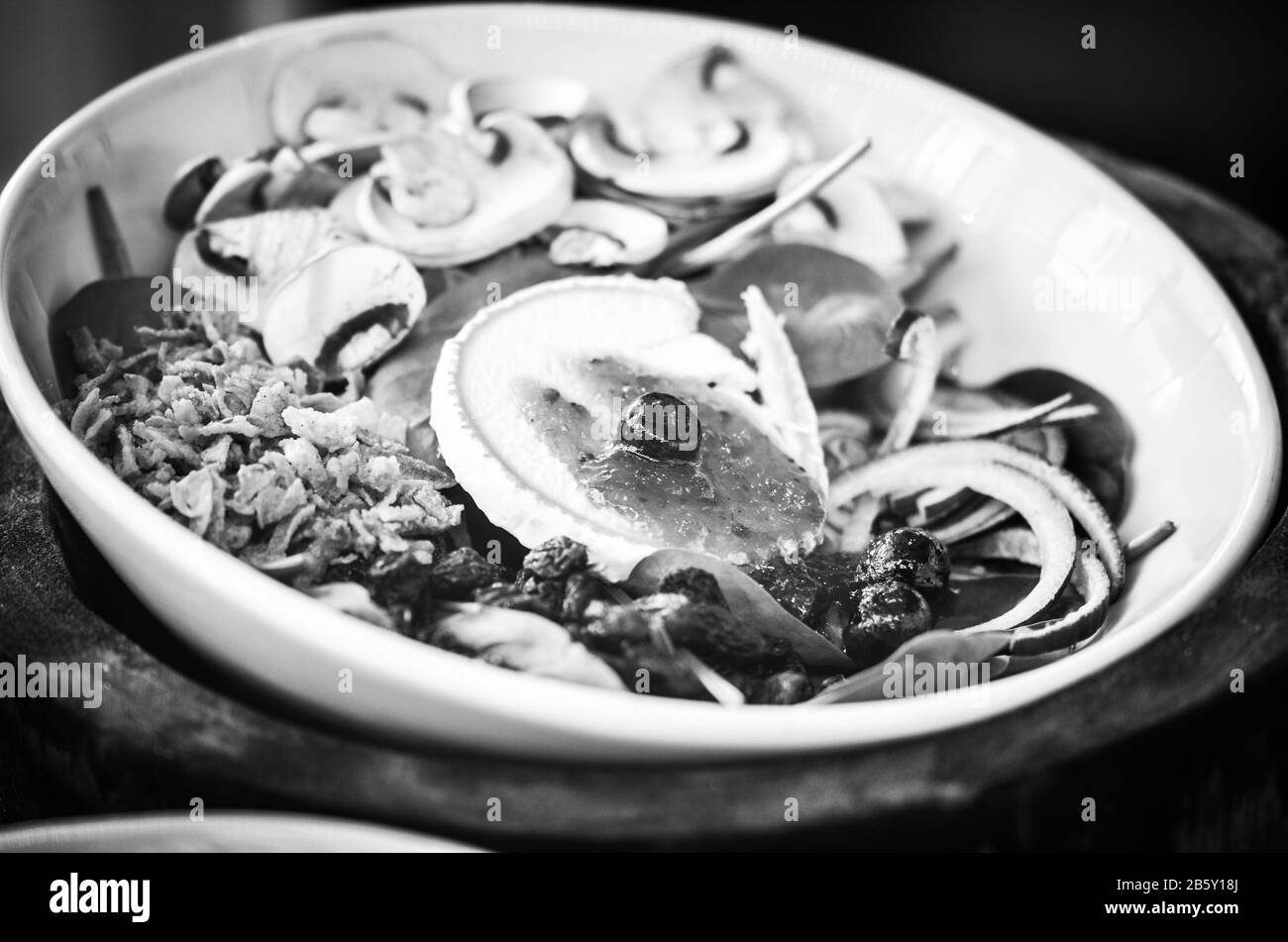 Spanish cuisine restaurant food Black and White Stock Photos & Images ...