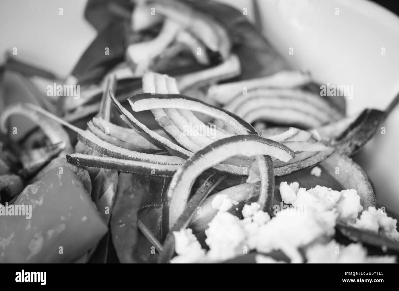Spanish cuisine restaurant food Black and White Stock Photos & Images ...
