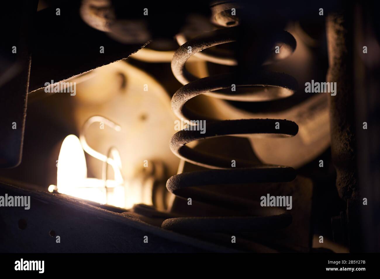 Coil spring manufacturing hi-res stock photography and images - Alamy