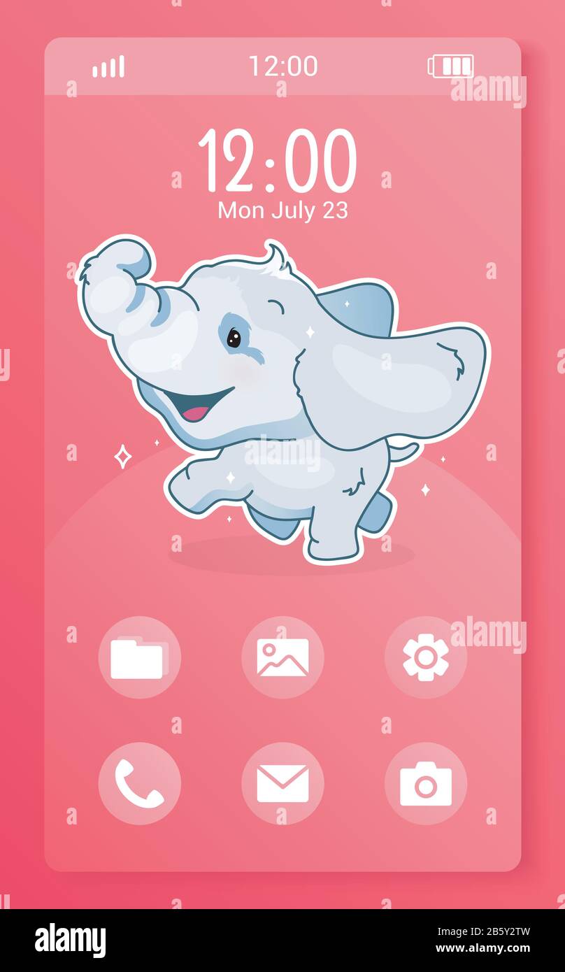 Kawaii cellphone cartoon hi-res stock photography and images - Alamy