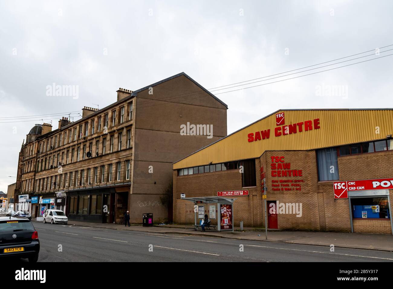 Eglinton Street at Pollokshaws Road in Glasgows Southside Stock Photo ...