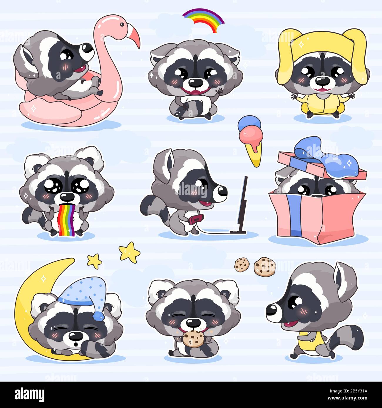 Japanese Raccoon Stock Vector Images - Alamy