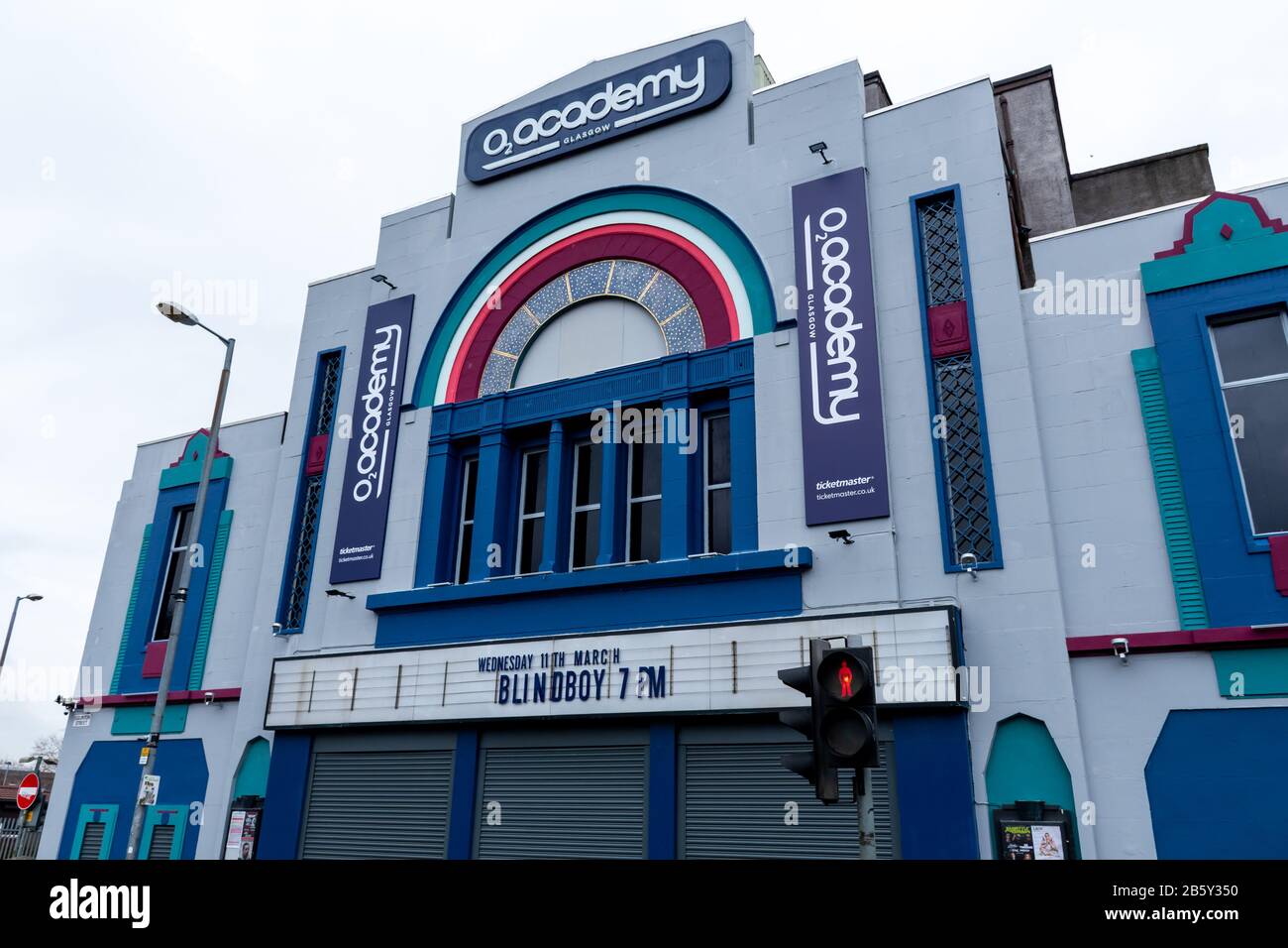 The facade of the live music venue the 02 Academy (originally the New ...