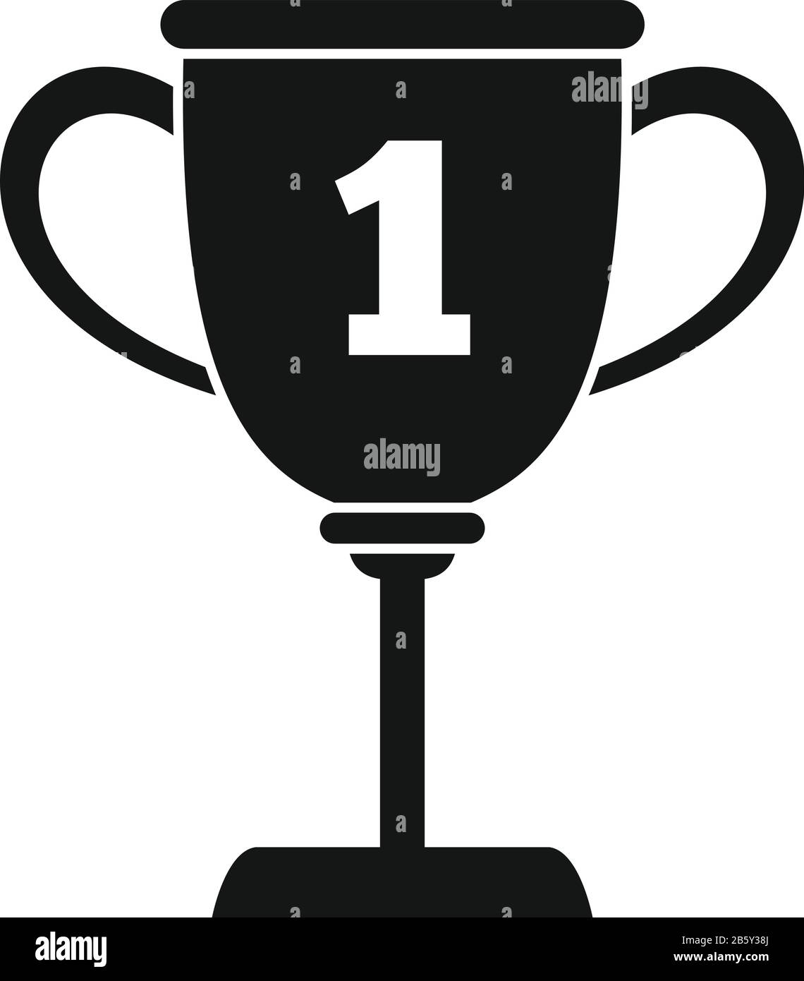 First gold cup icon. Simple illustration of first gold cup vector icon ...