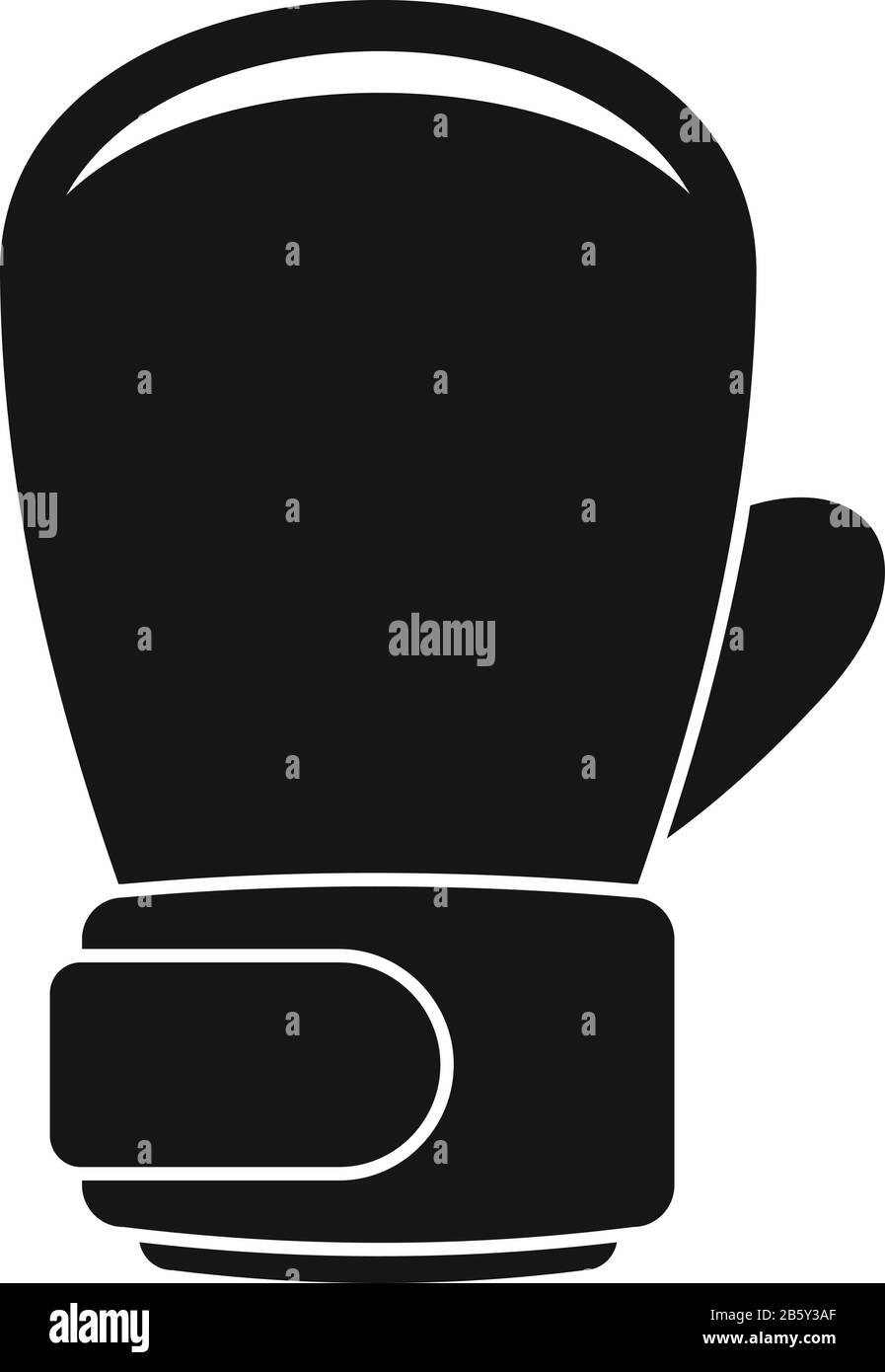 Boxing glove icon. Simple illustration of boxing glove vector icon for ...