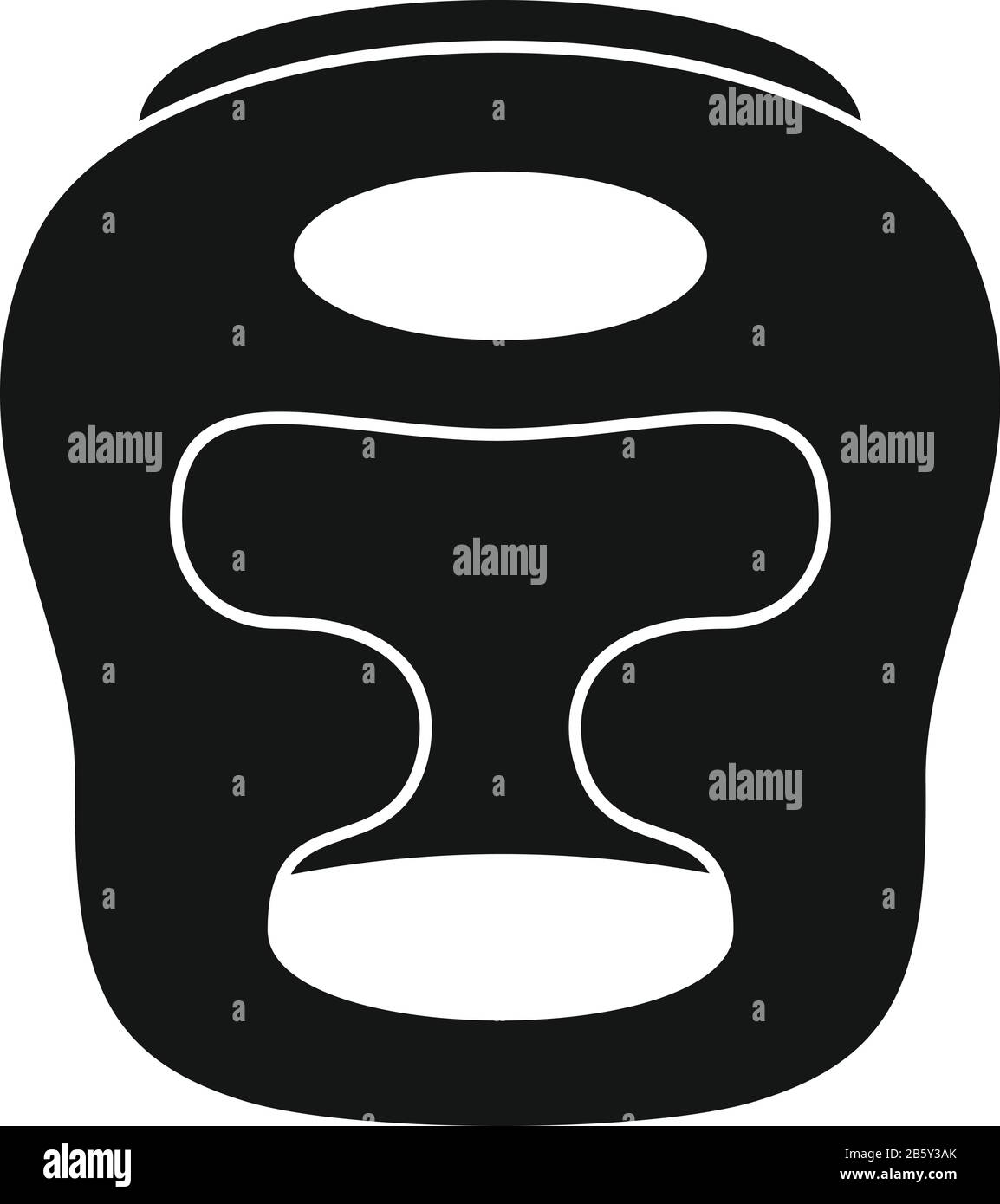 Boxing helmet icon. Simple illustration of boxing helmet vector icon ...