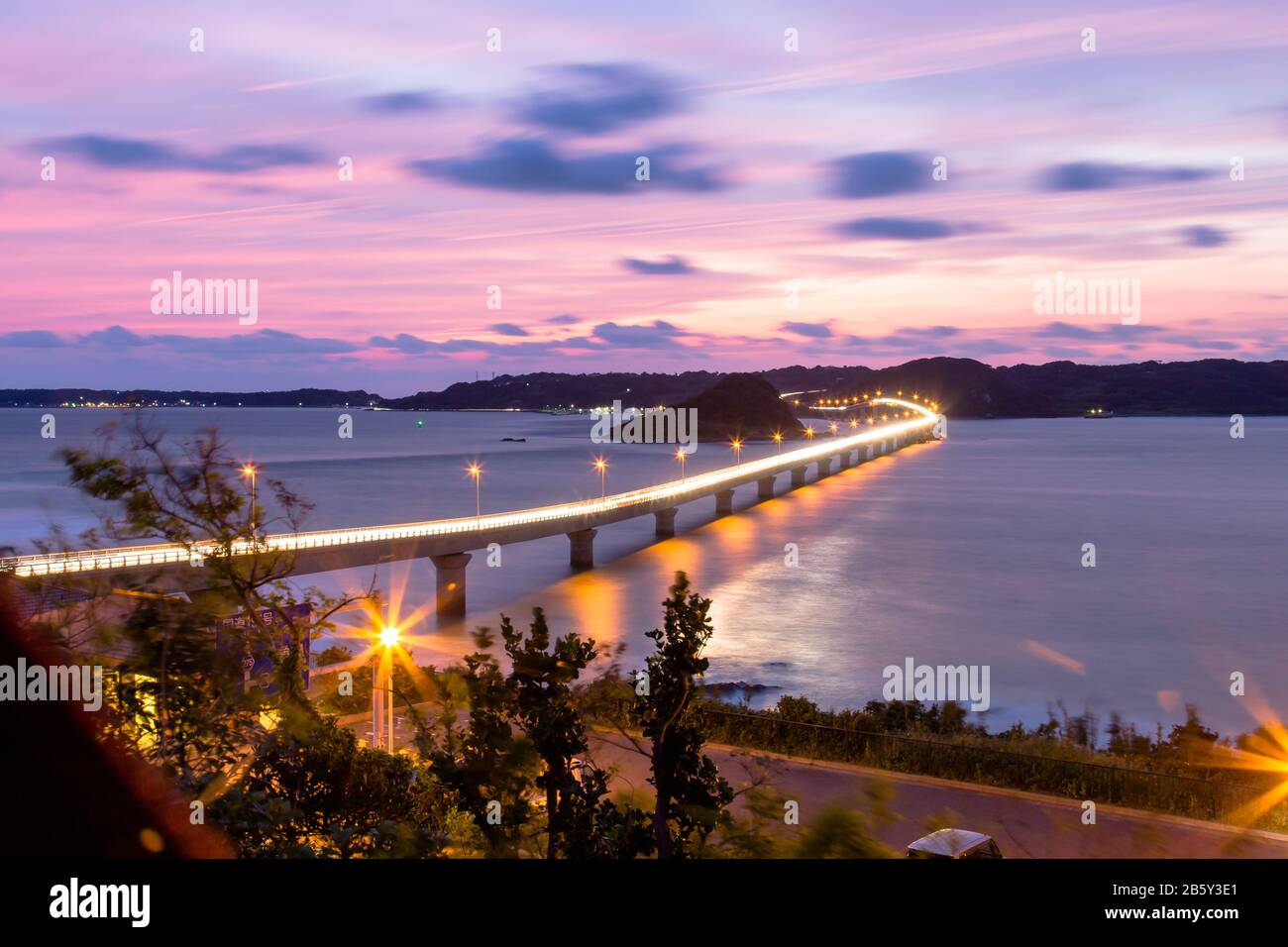 Famous Tsunoshima Bridge in Yamaguchi Prefecture, Japan Stock Photo - Alamy