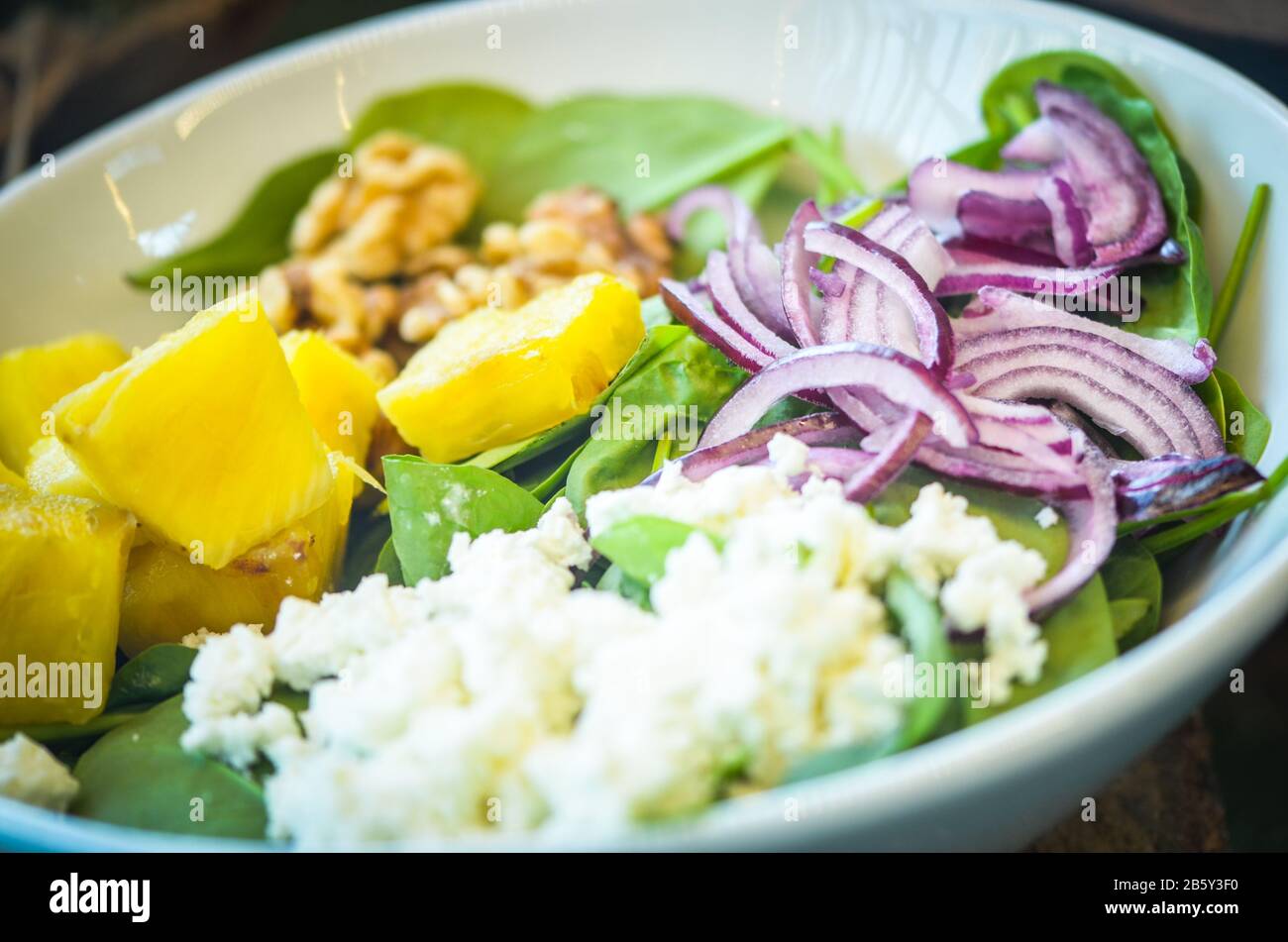 spanish mix salads with fresh ingredients Stock Photo - Alamy