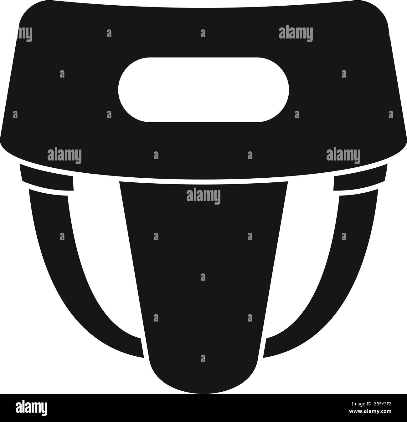 Box helmet icon. Simple illustration of box helmet vector icon for web ...