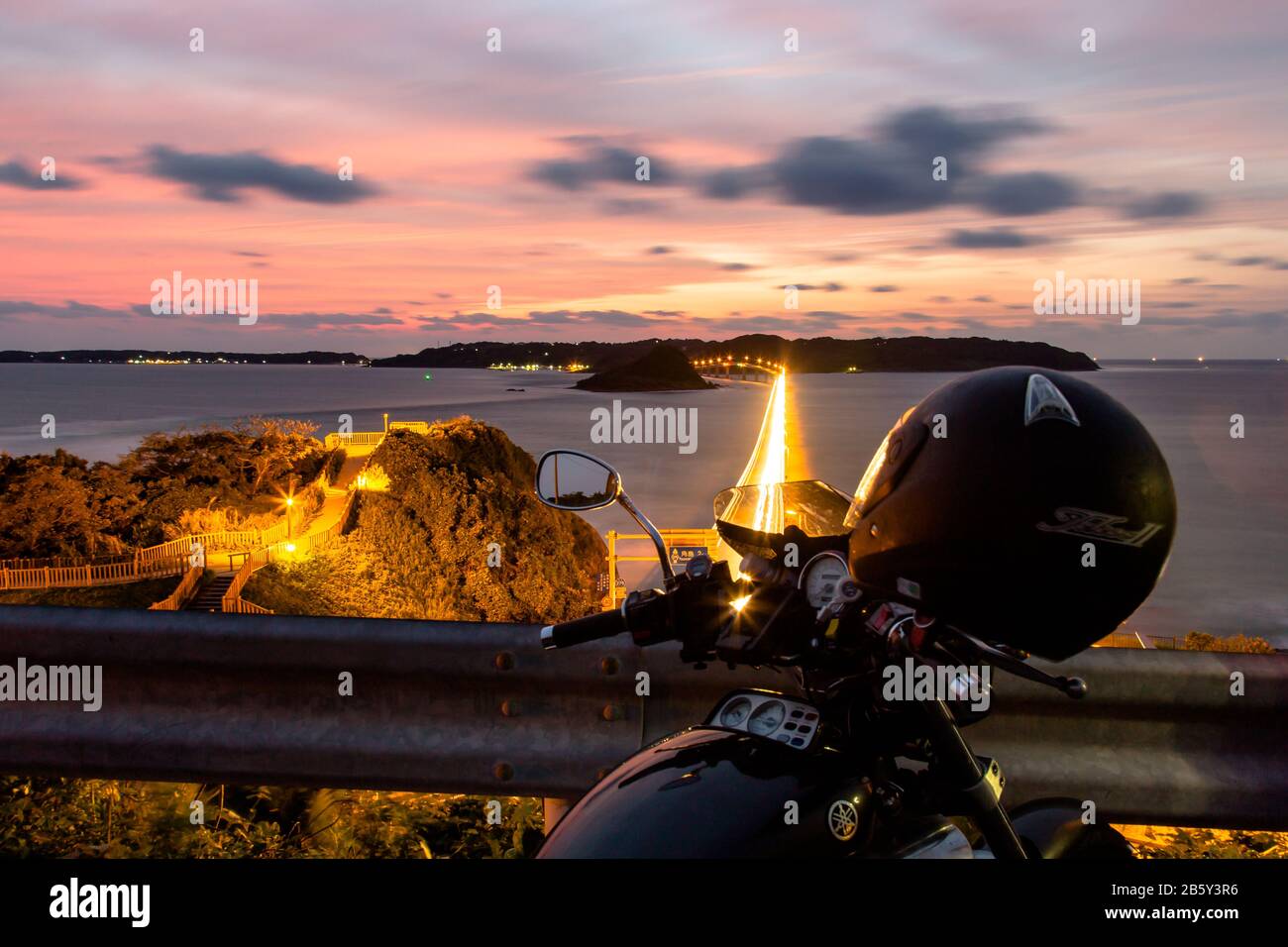 Famous Tsunoshima Bridge in Yamaguchi Prefecture, Japan Stock Photo - Alamy