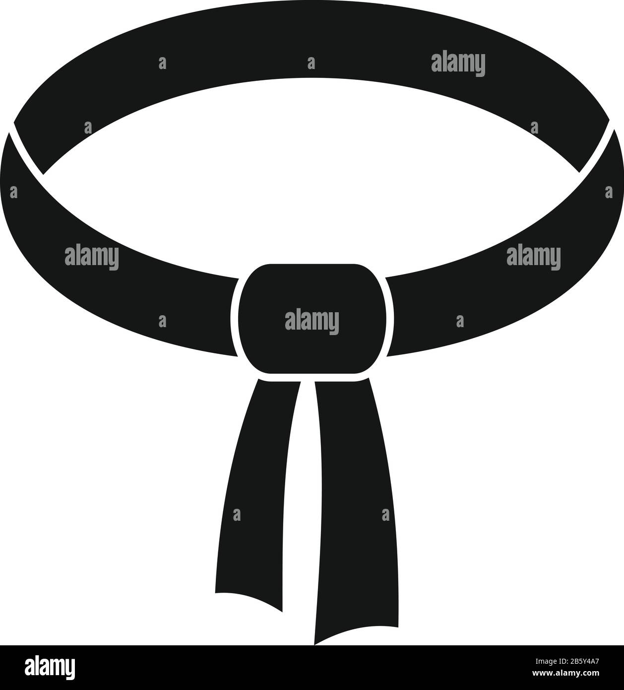 Sport belt icon. Simple illustration of sport belt vector icon for web ...