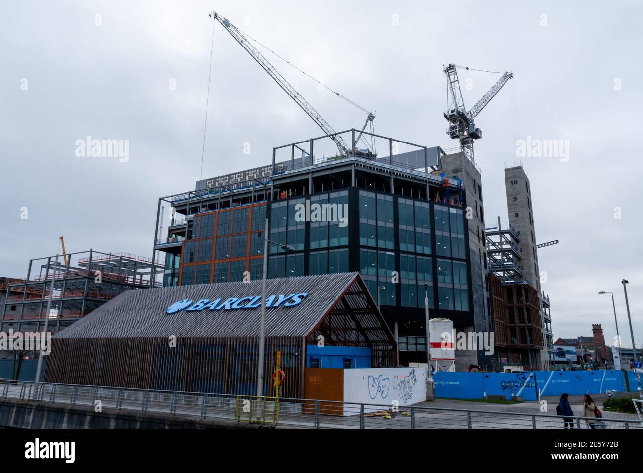 Work underway in the new Buchanan Wharf Development which will house to ...
