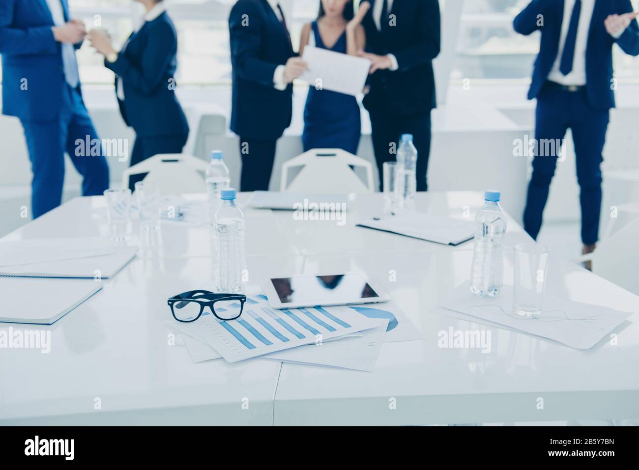 Business people analyzing work results hi-res stock photography and ...