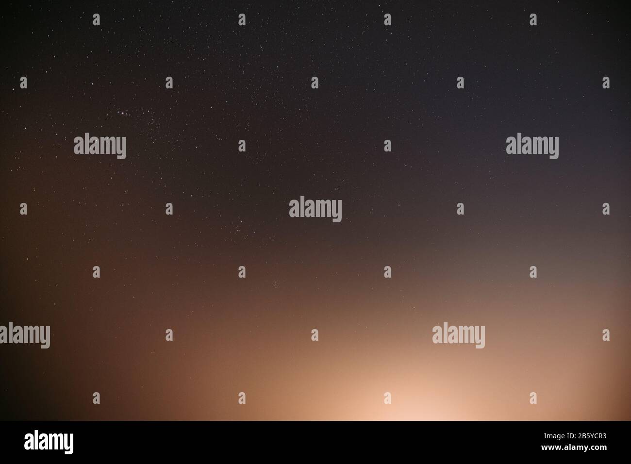 Real Colorful Night Sunset Sky Stars. Natural Starry Sky Background ...