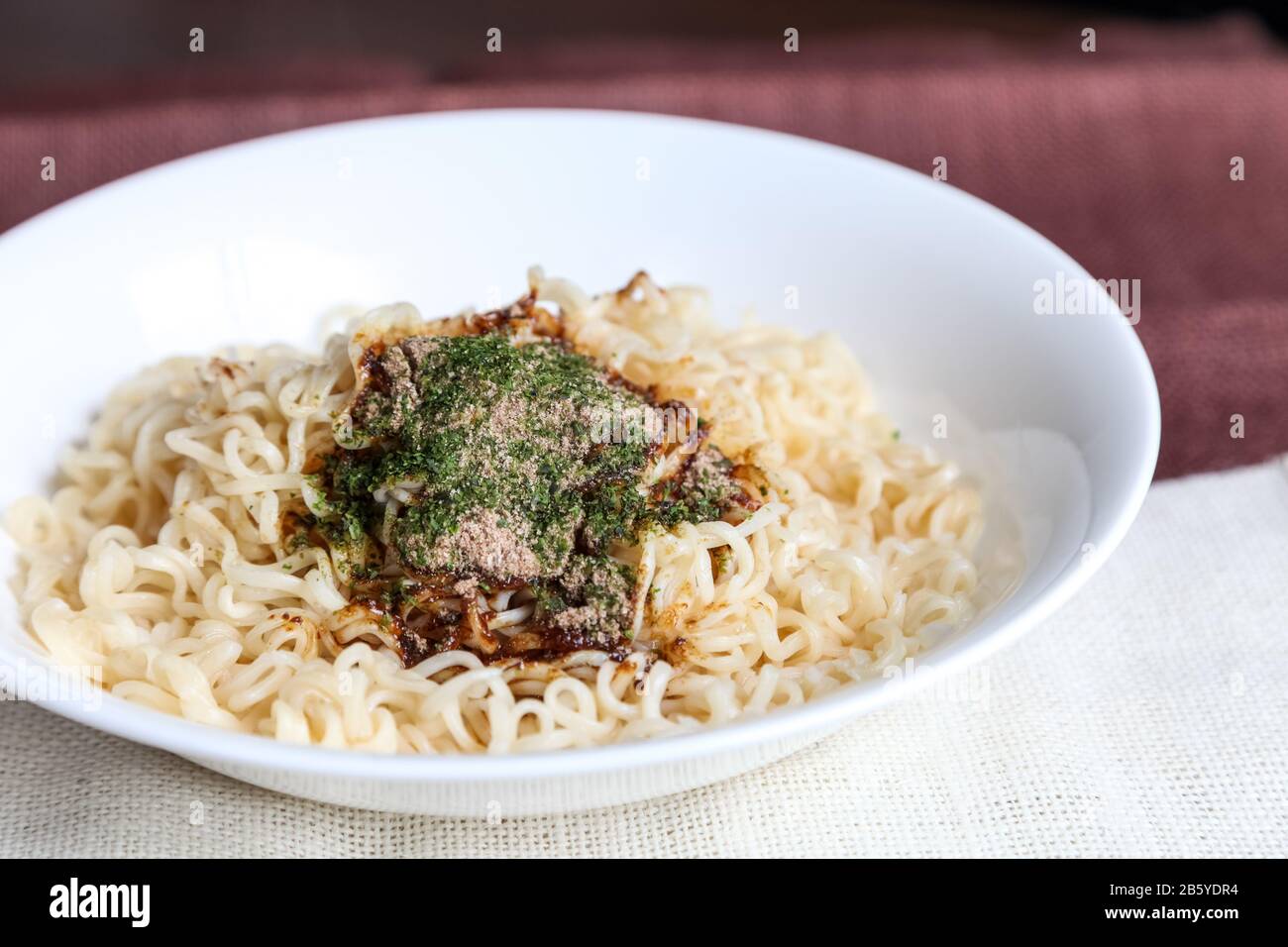 Japanese traditional food, instant udon noodles Stock Photo - Alamy