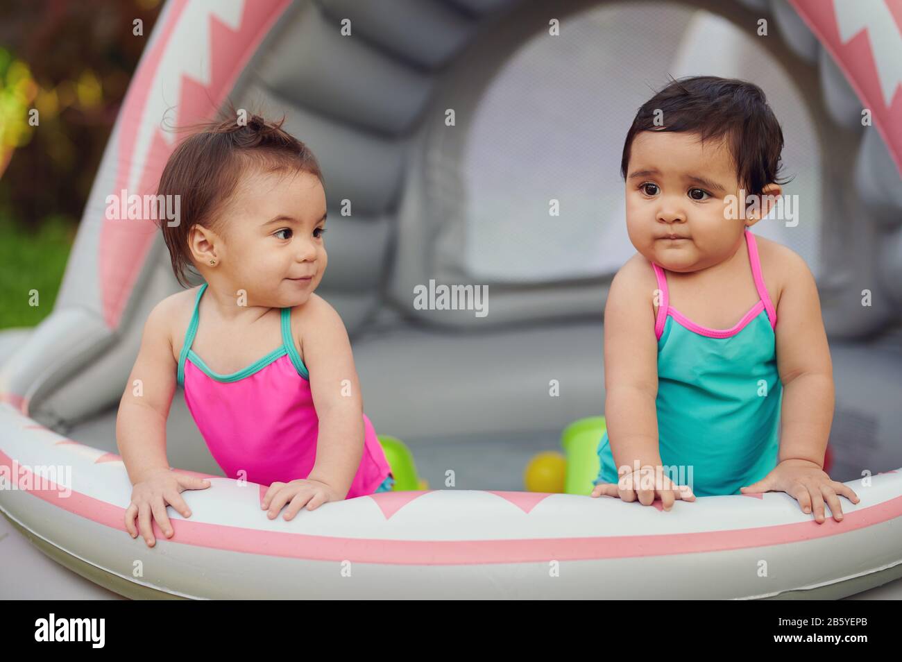 Sunny day by swimming pool hi-res stock photography and images - Alamy