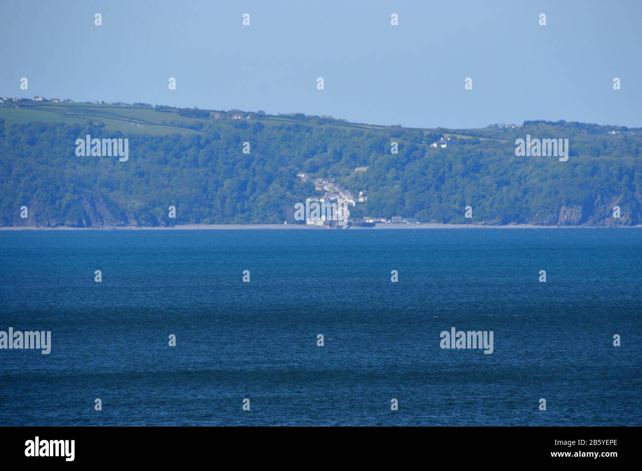 The Steep Tourist Fishing Village of Clovelly from Abbotsham Cliff on ...
