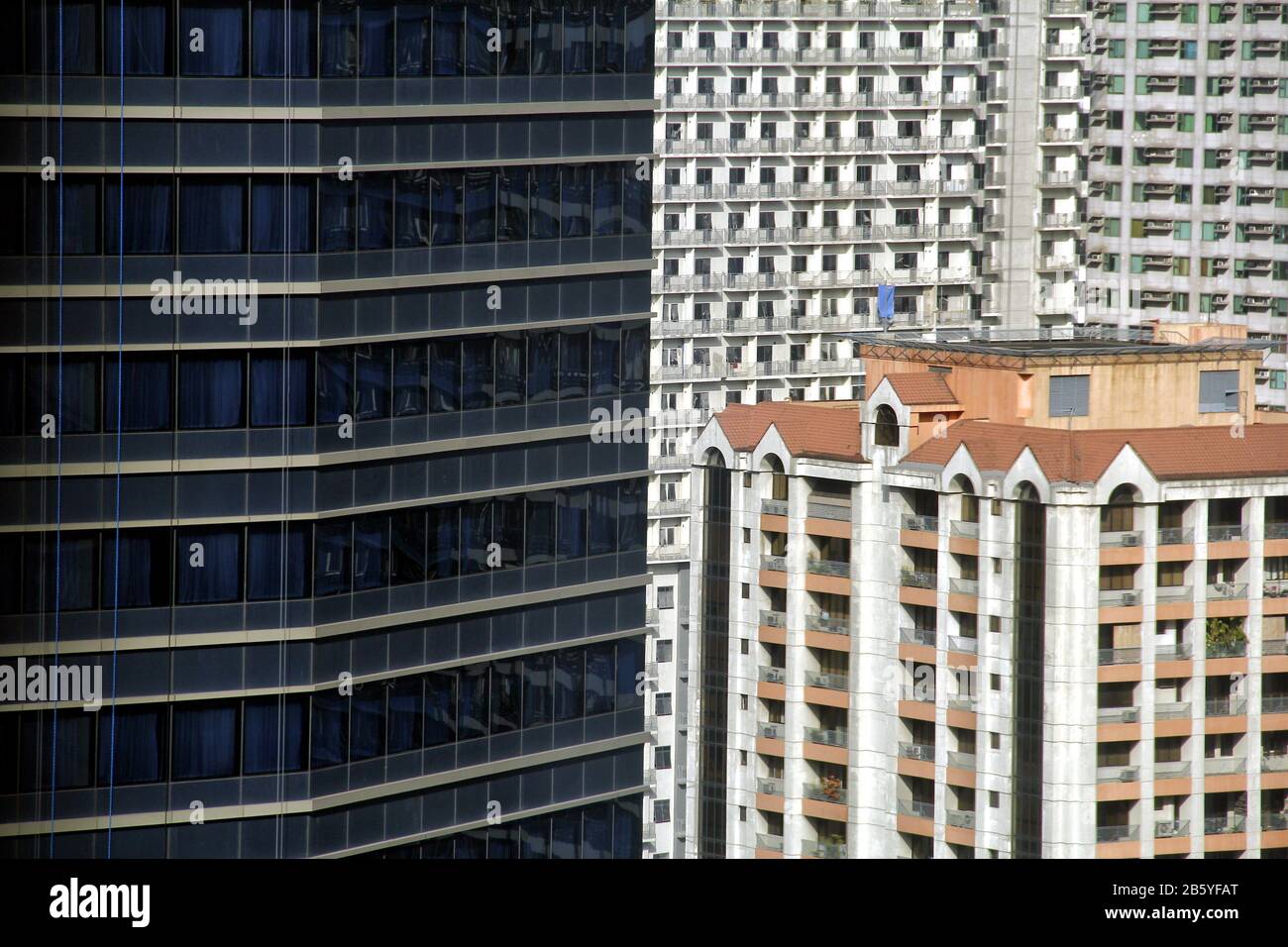 Makati City, Philippines - March 4, 2020: Commercial and residential ...