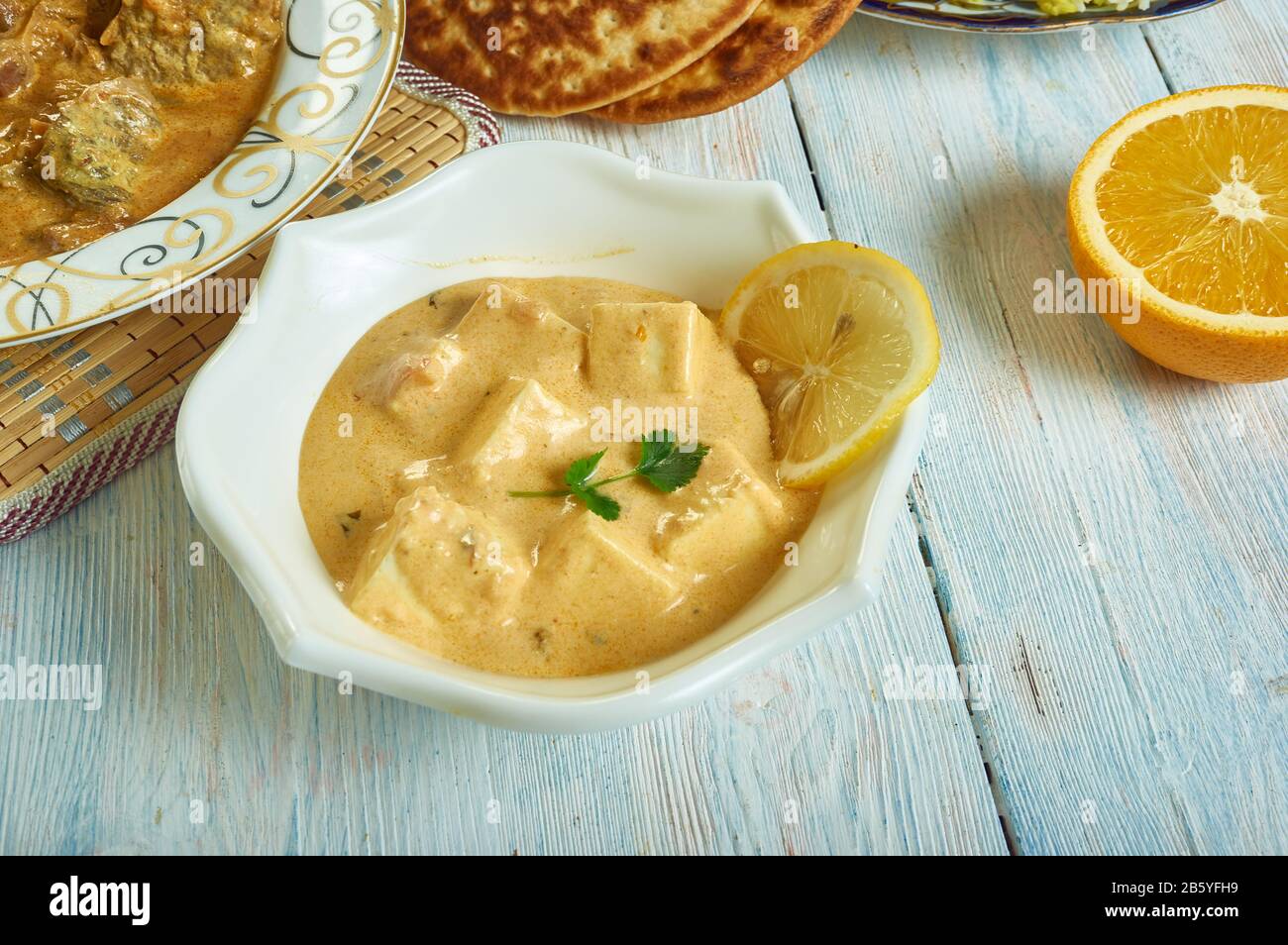 Methi Chaman, dish cooked with paneer, Kashmiri cuisine, Traditional ...