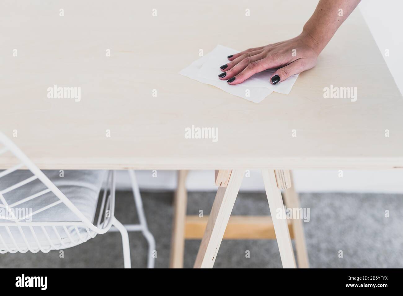 concept of disinfecting surfaces from bacteria or viruses sill-life ...