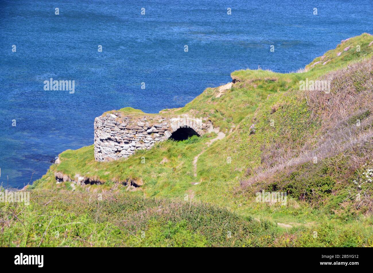 The Old Early Stone Disused Lime Kiln Between Greencliff and Abbotsham ...