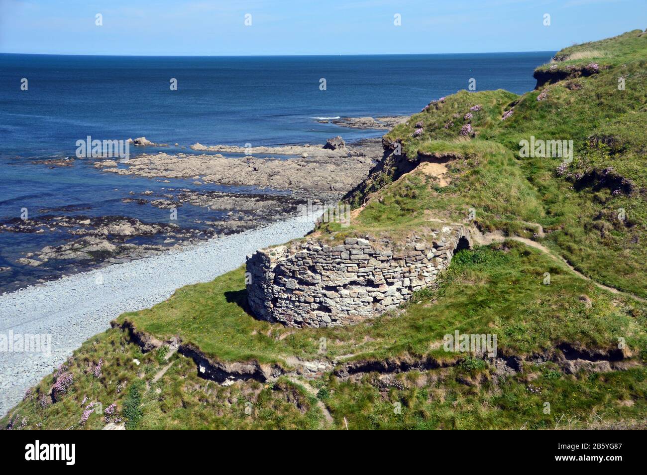 The Old Early Stone Disused Lime Kiln Between Greencliff and Abbotsham ...