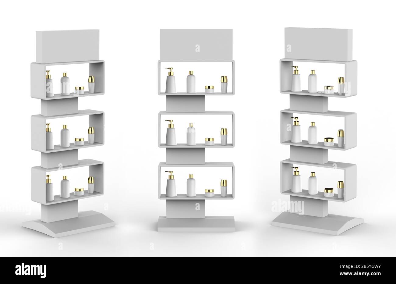 Display stand, retail display stand for product , display stands isolated on white background ...