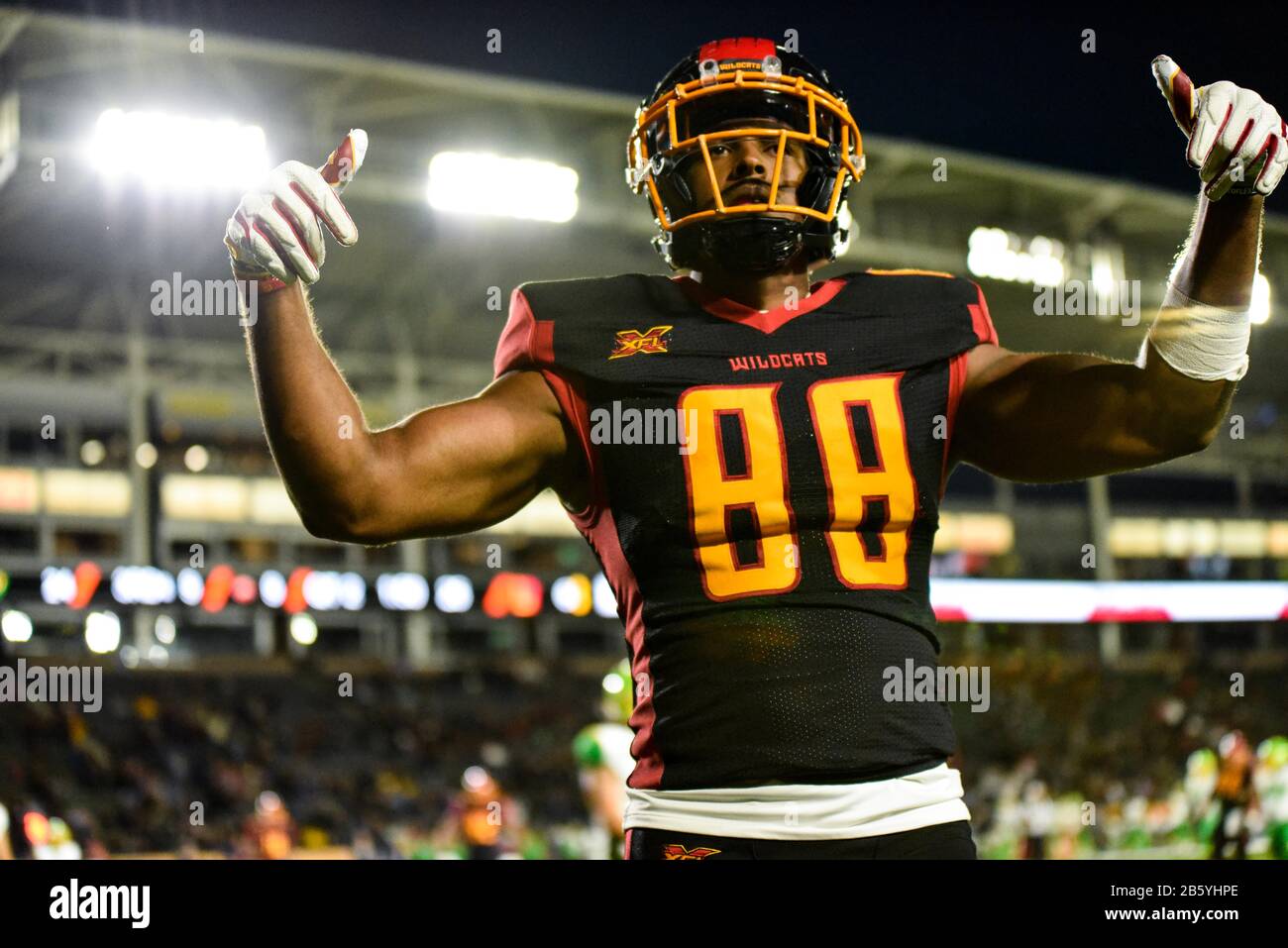 March 8, 2020, Carson, California, USA: 88 De'Quan Hampton celebrating ...