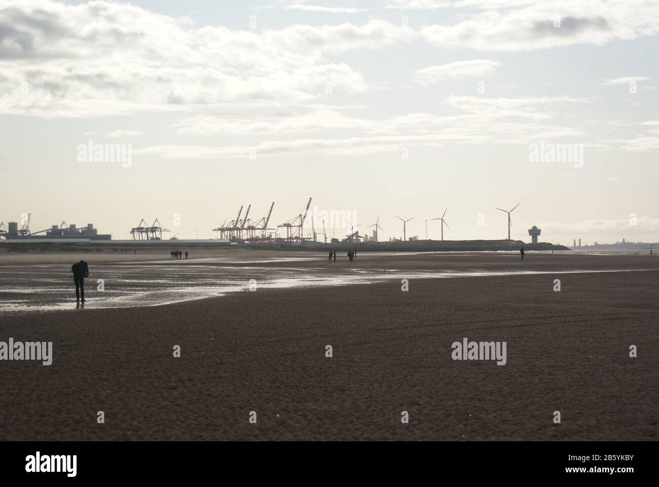 Crosby Beach Liverpool Stock Photo - Alamy