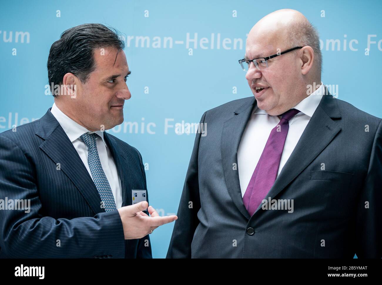 Berlin, Germany. 09th Mar, 2020. Peter Altmaier (CDU, r), Federal ...