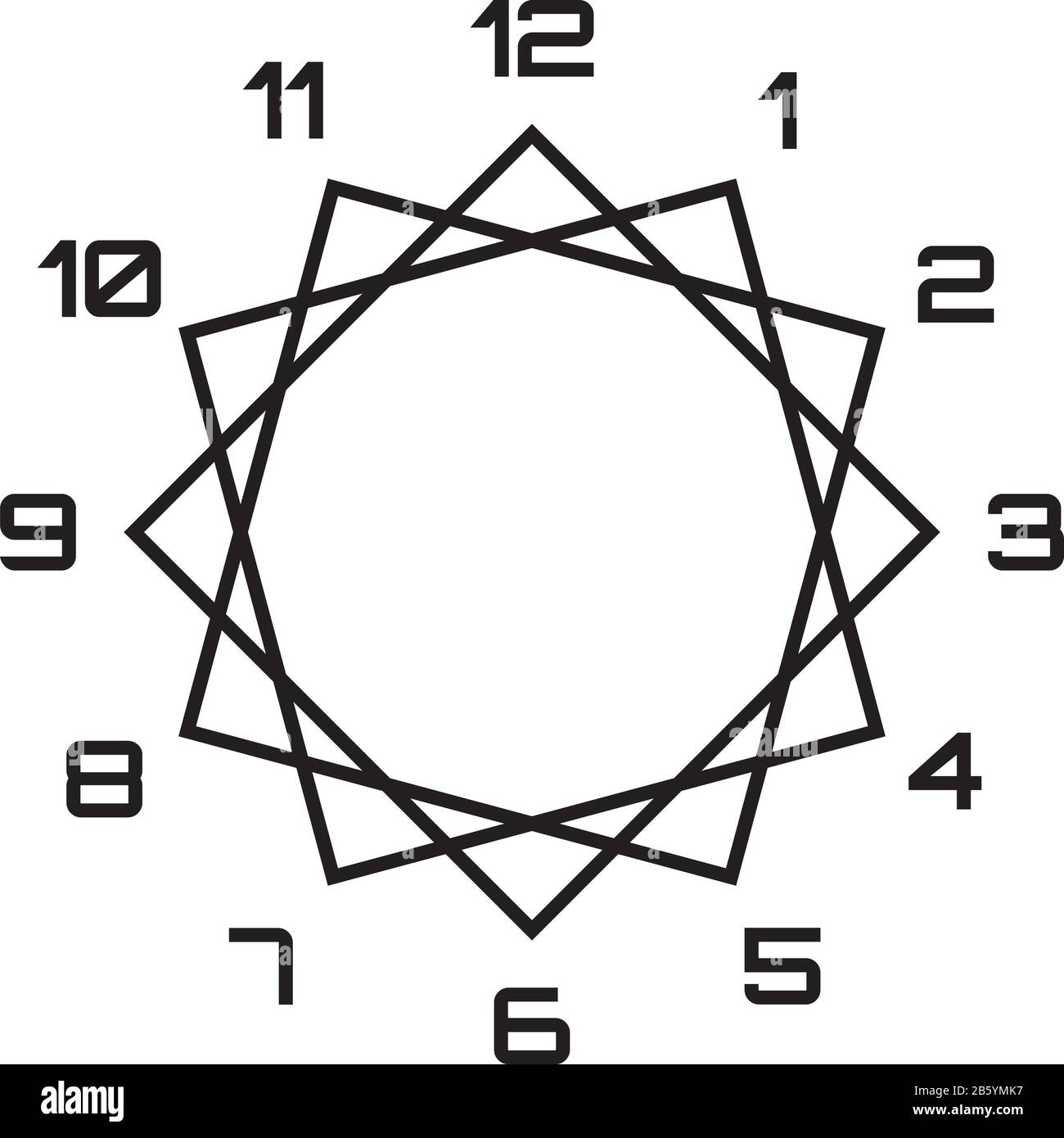 clock dial black big numbers diamond fframe hourly black on transparent ...