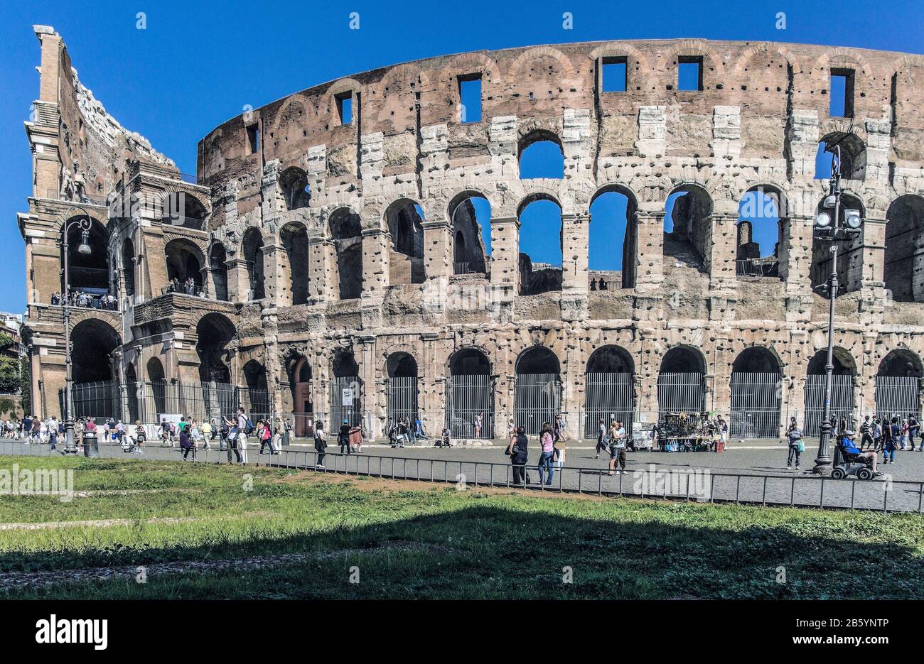 Italy.Rome.The Colosseum (Colosseo).This imposing building was erected ...
